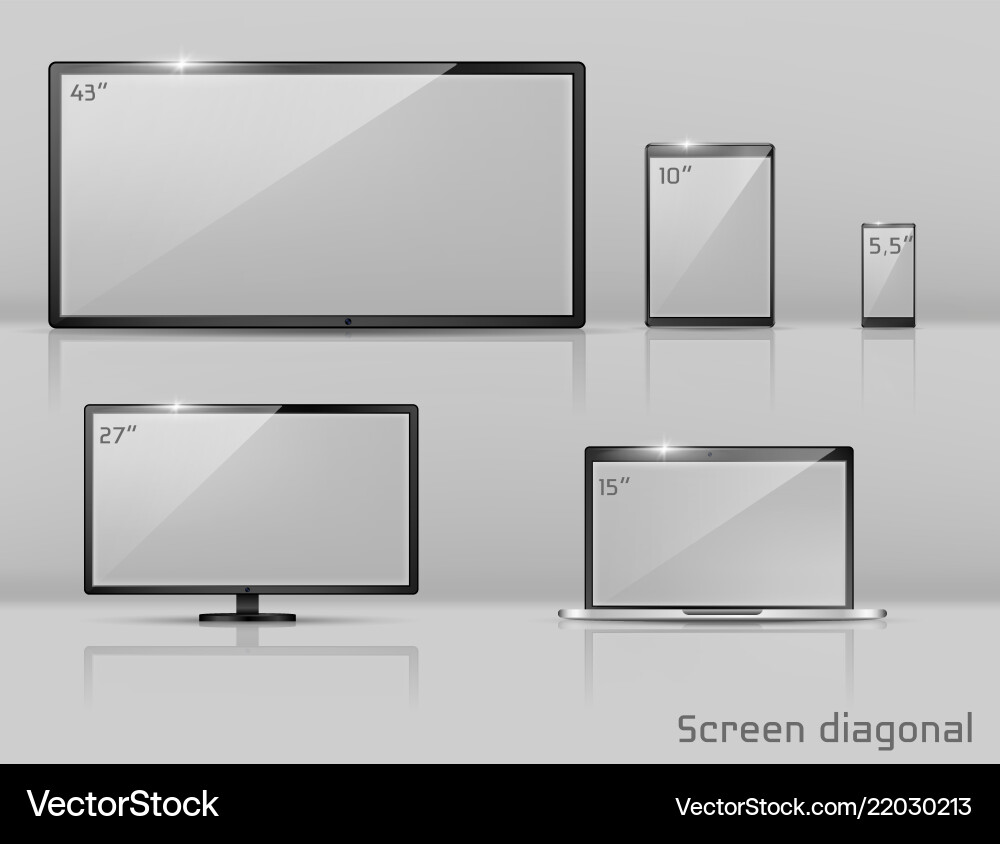 Multiple Screen Sizes - Technology Royalty Free Vector Image