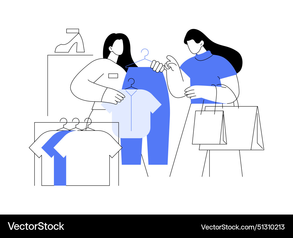 Personalized service in retail isolated cartoon Vector Image