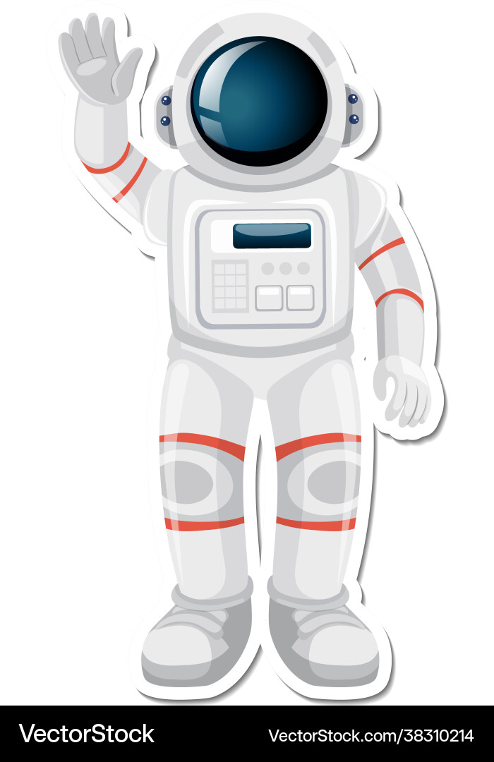 Astronaut or spaceman cartoon character Royalty Free Vector