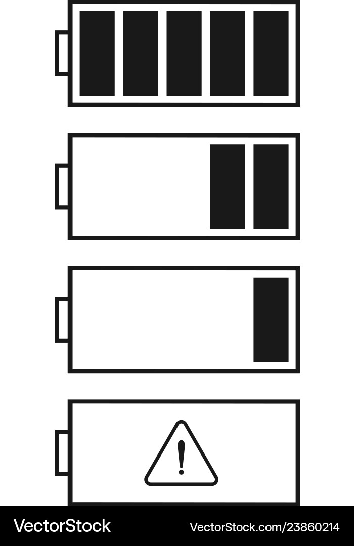 Battery indicator icon Royalty Free Vector Image