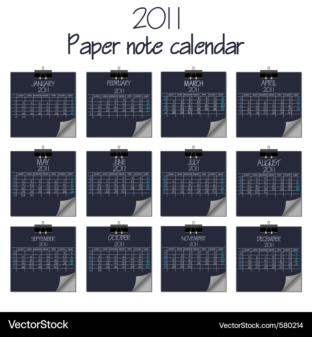 Calendar Royalty Free Vector Image - VectorStock