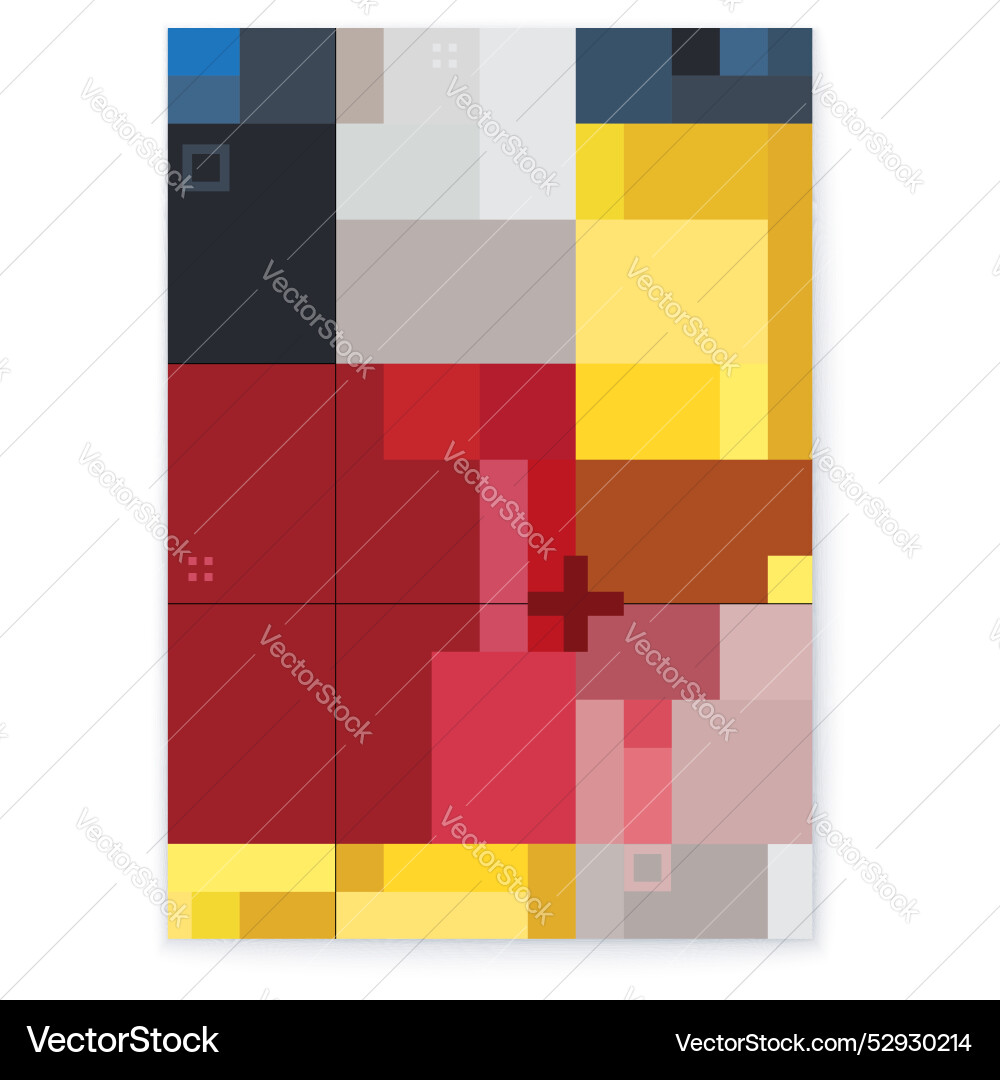 Design a bold geometric abstract poster Royalty Free Vector