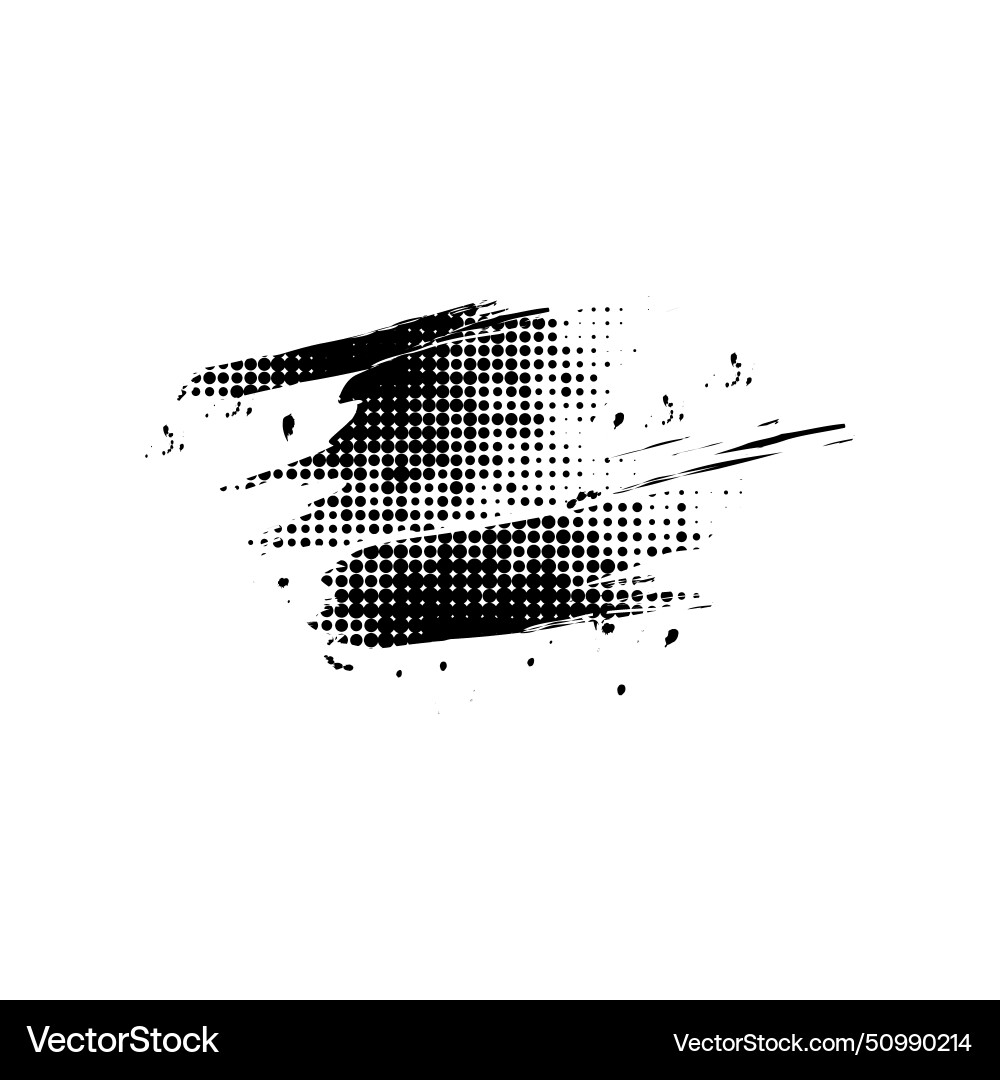 Grunge halftone spot circle dots texture design Vector Image