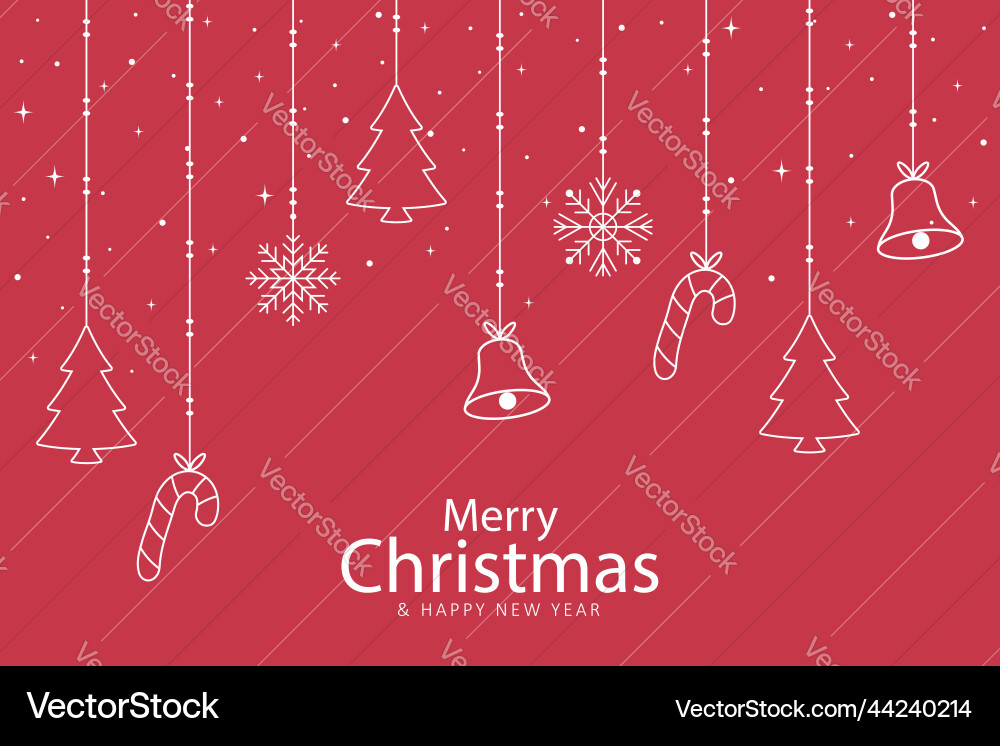 Modern christmas background design Royalty Free Vector Image
