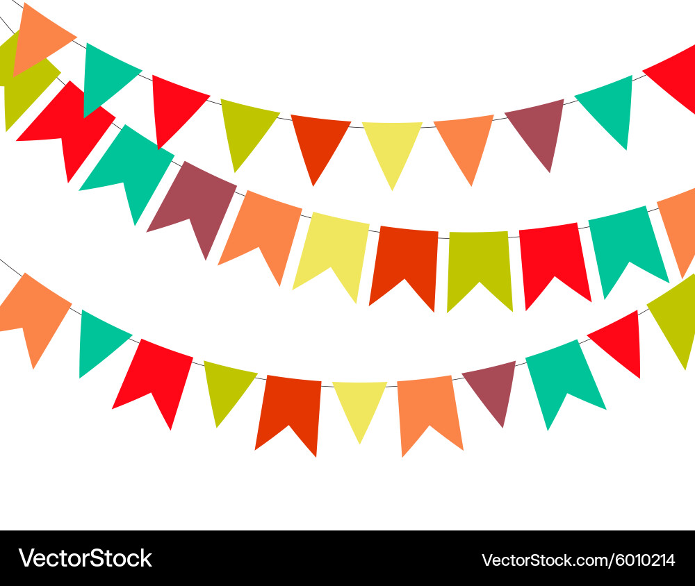 Party background with flags Royalty Free Vector Image