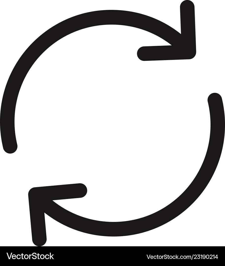 Reload icon Royalty Free Vector Image - VectorStock