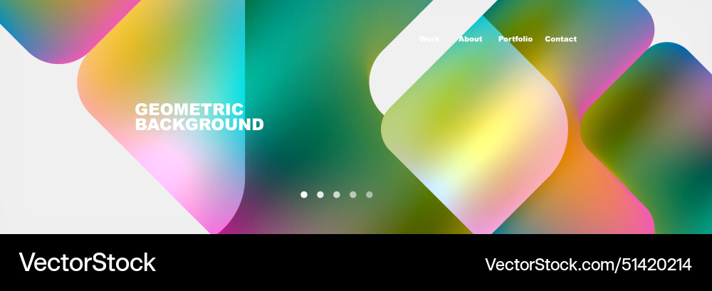 Teal liquid color background design for landing Vector Image