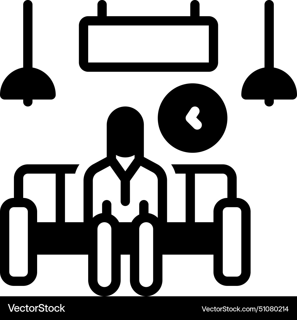 Waiting area Royalty Free Vector Image - VectorStock