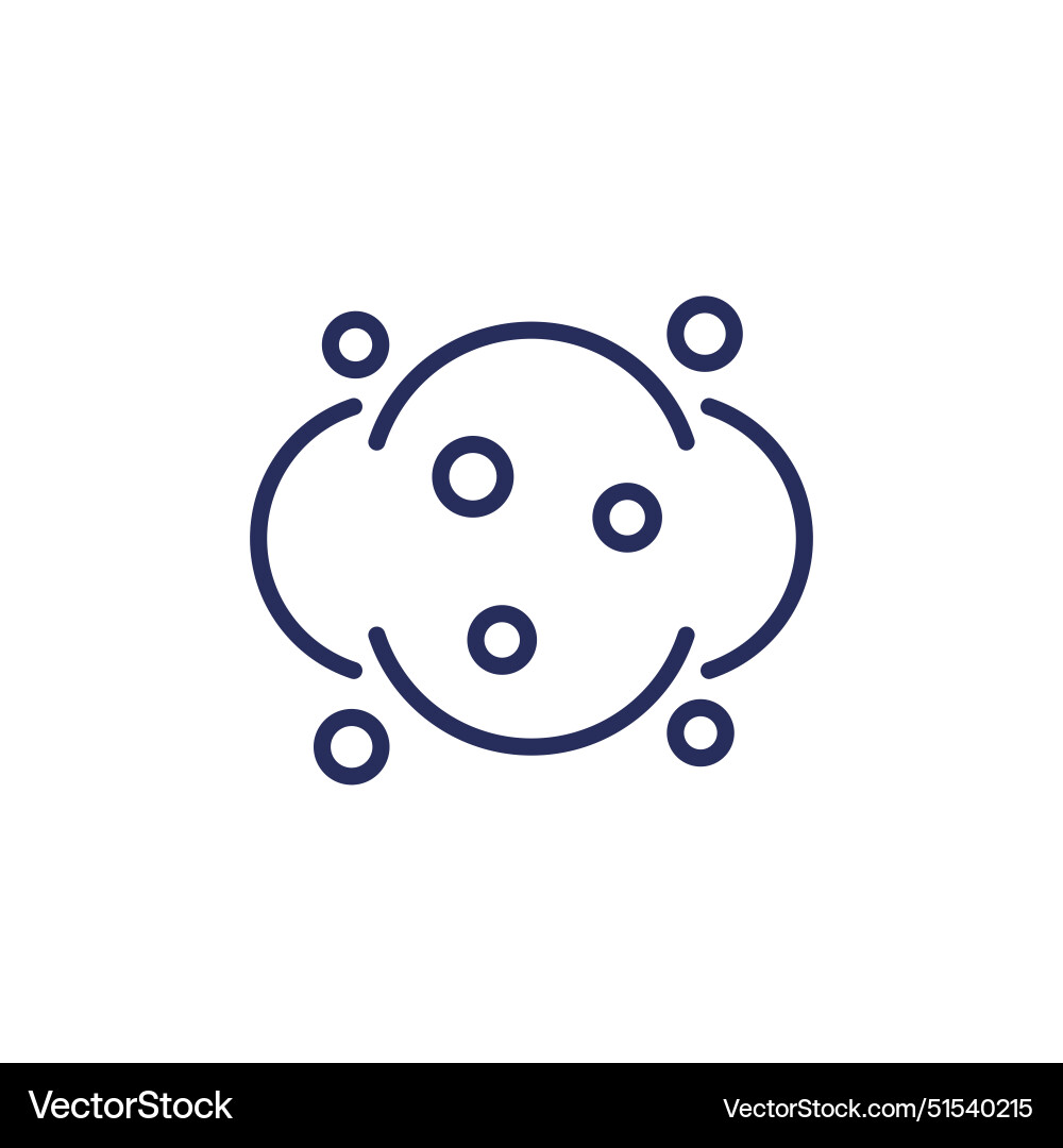 Dust icon line pictogram Royalty Free Vector Image