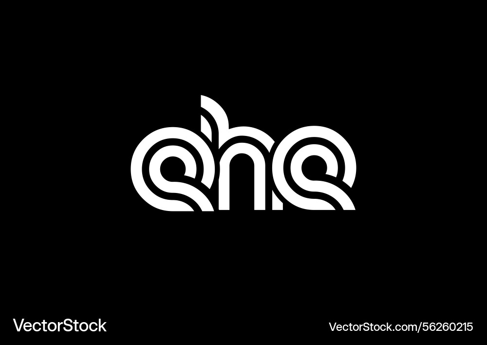 Ehe creative unique modern letter logo design Vector Image