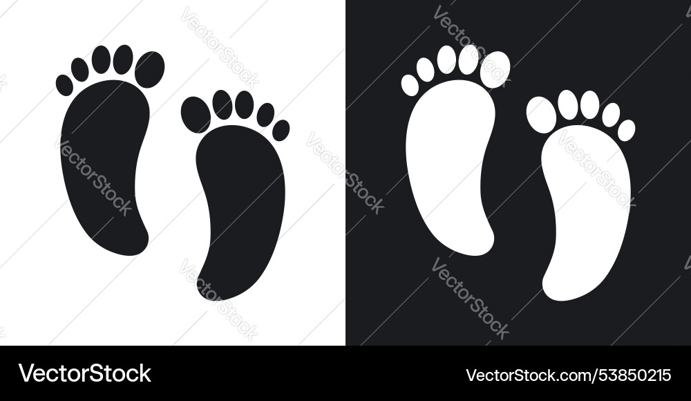 Foot icon set Royalty Free Vector Image - VectorStock