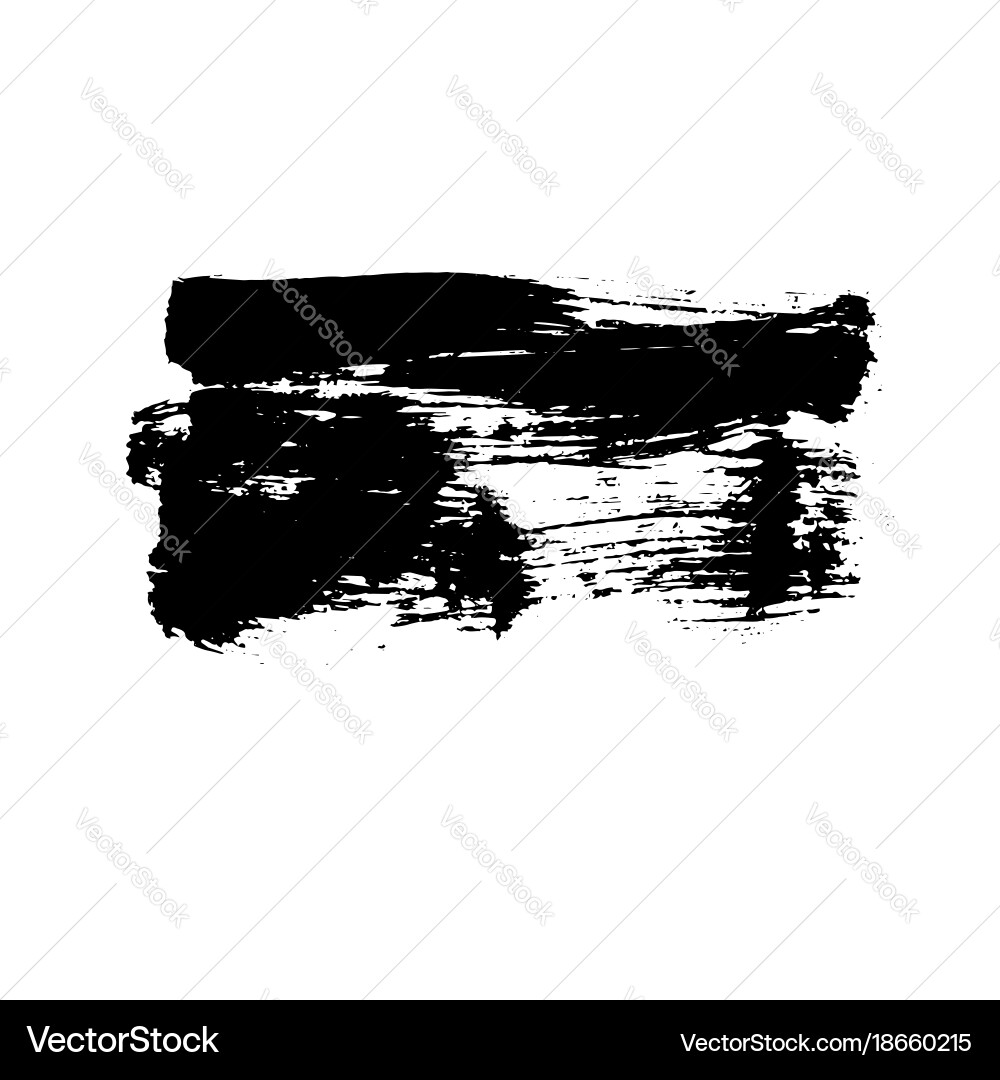 Grunge ink pen stroke Royalty Free Vector Image