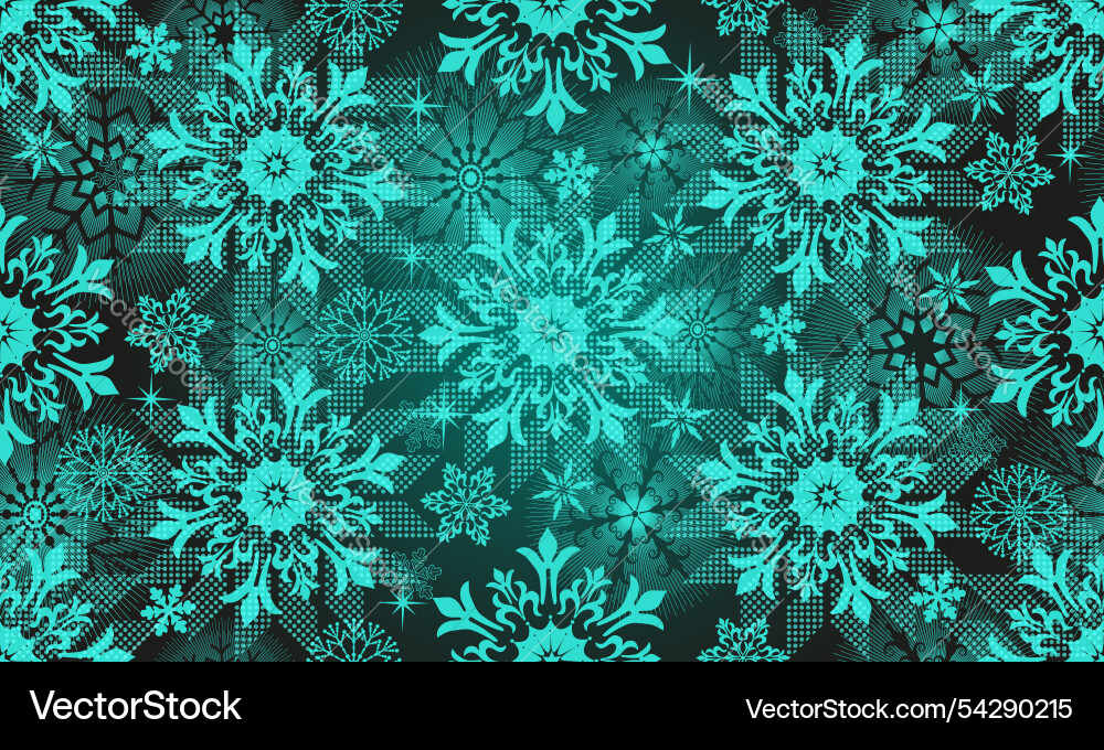 Seamless christmas dark gradient pattern Vector Image