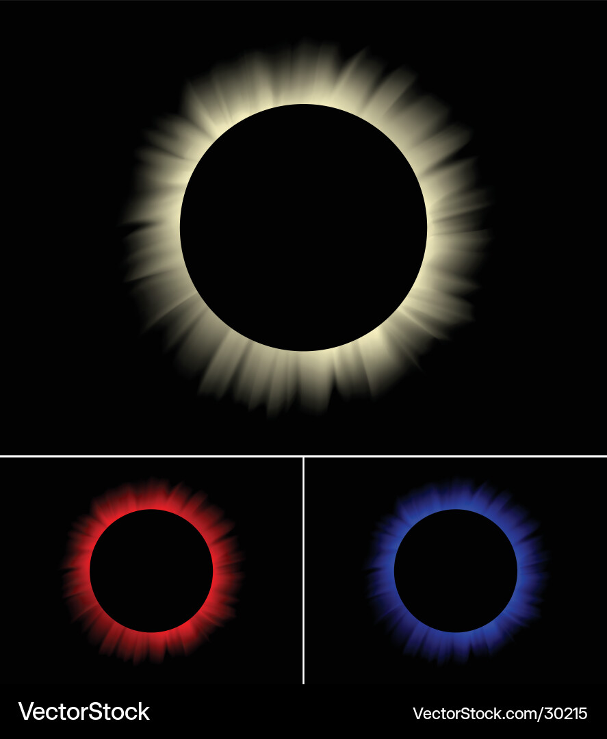 Solar eclipse Royalty Free Vector Image - VectorStock