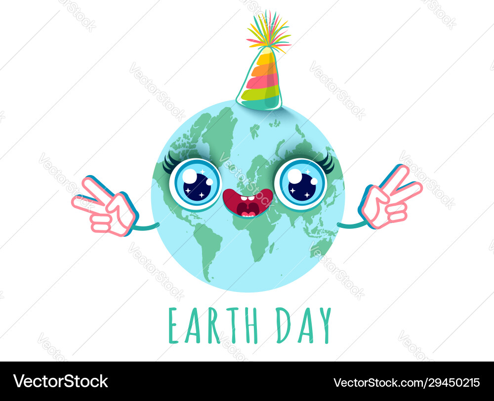 Tag der Erde Lizenzfreies Vektorbild - VectorStock