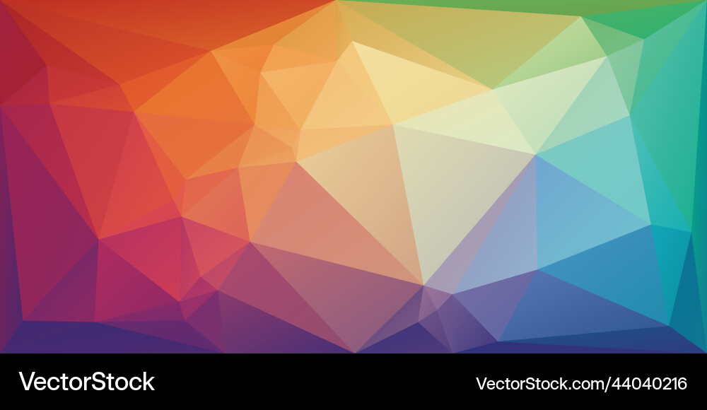 Colorful Low Poly Background Royalty Free Vector Image