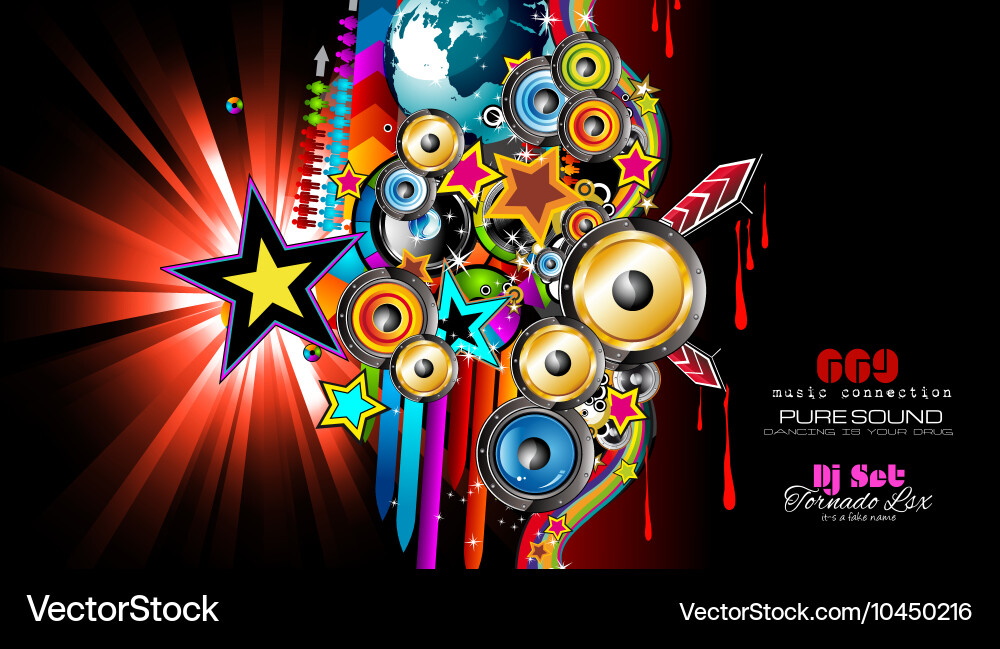 Disco flyer document template Royalty Free Vector Image