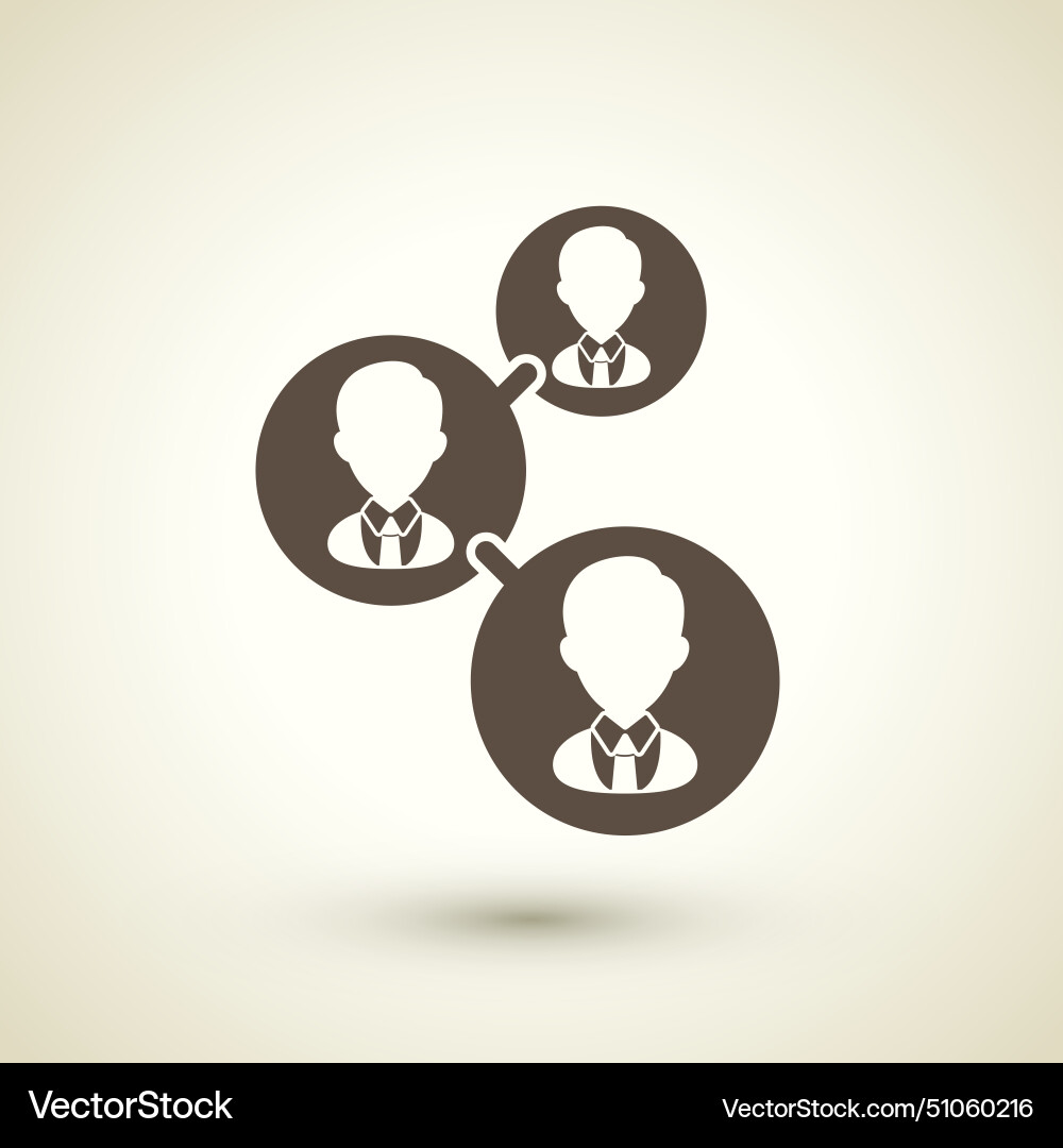 Retro style business leader icon Royalty Free Vector Image