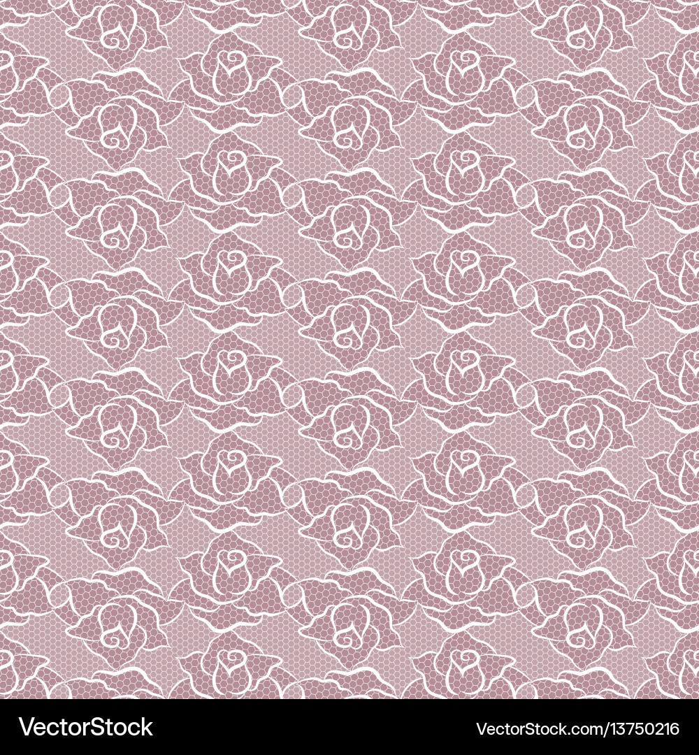 Romantic Rose Lace Pattern Royalty Free Vector Image
