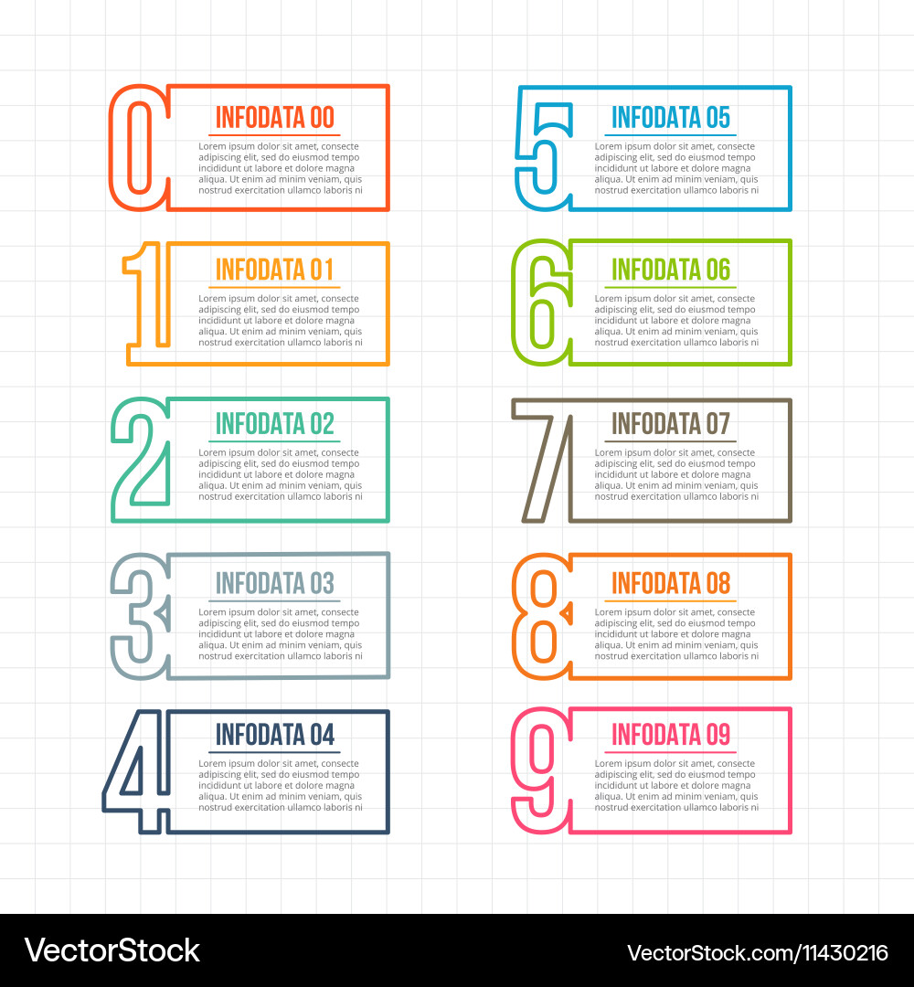 Thin line flat element for infographic Royalty Free Vector