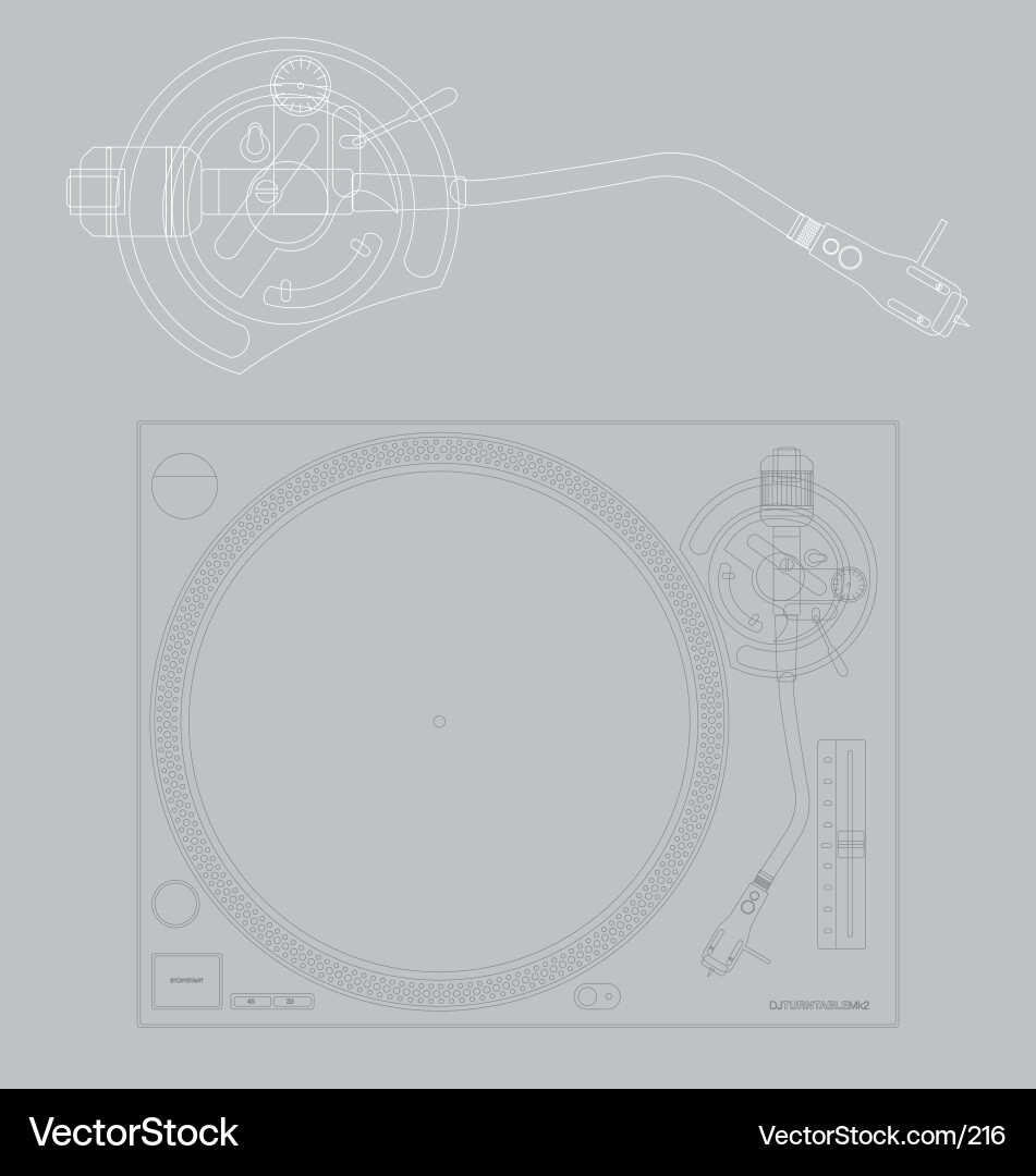 Turntable Royalty Free Vector Image - VectorStock