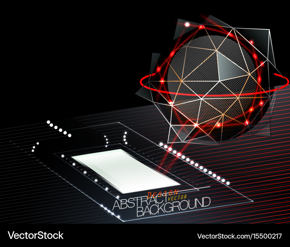 Abstract techno scene Royalty Free Vector Image