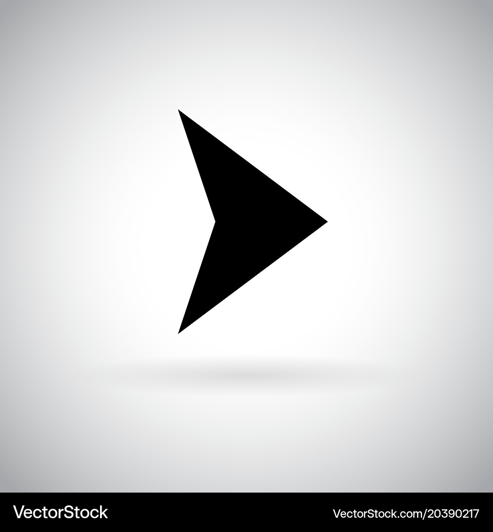 Black arrow next icon Royalty Free Vector Image