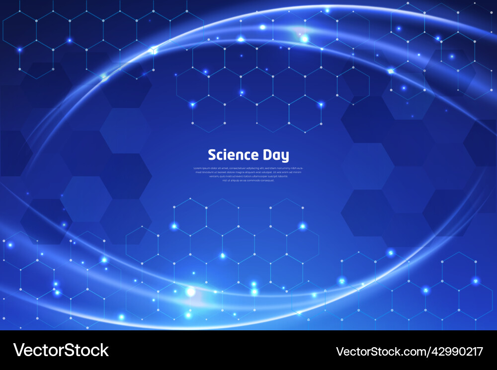 Celebration world science day design background Vector Image