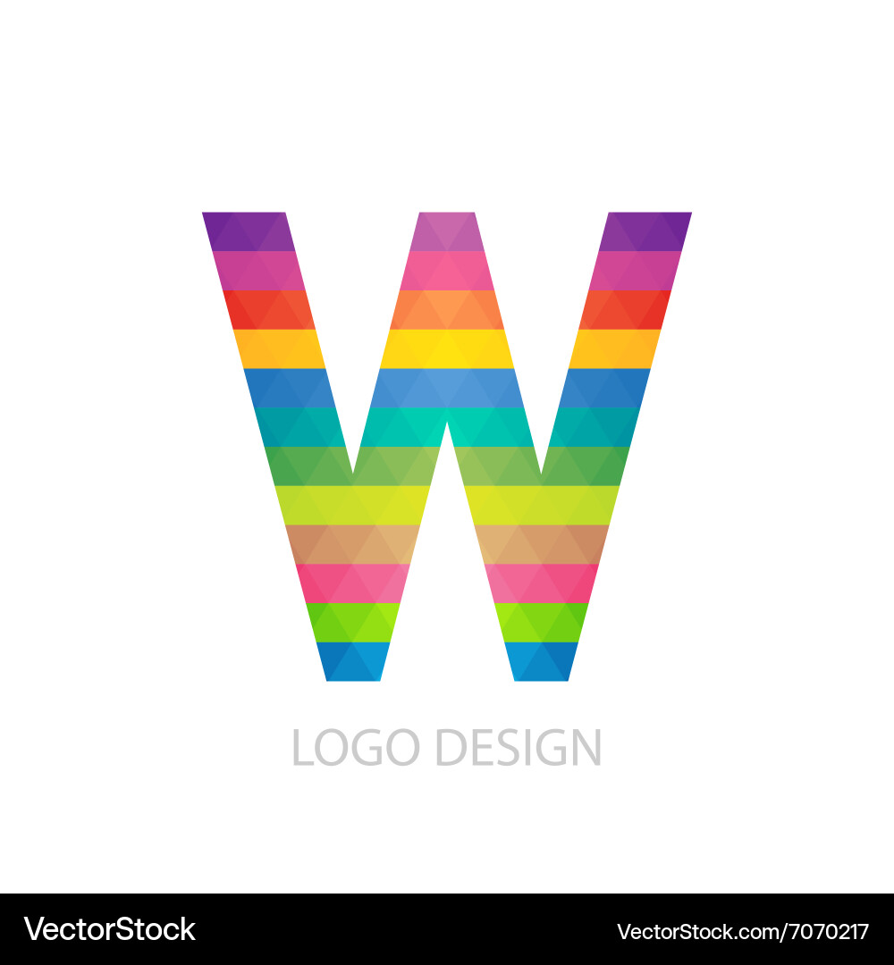 Colorful logo letter Royalty Free Vector Image