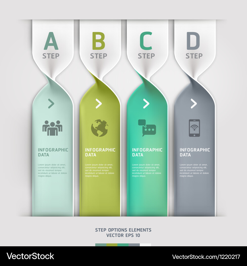 Communication technology spiral options banner Vector Image