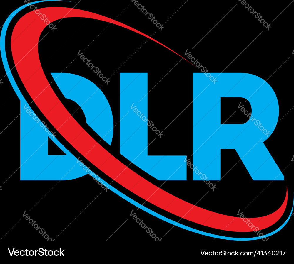 Dlr logo letter design Royalty Free Vector Image