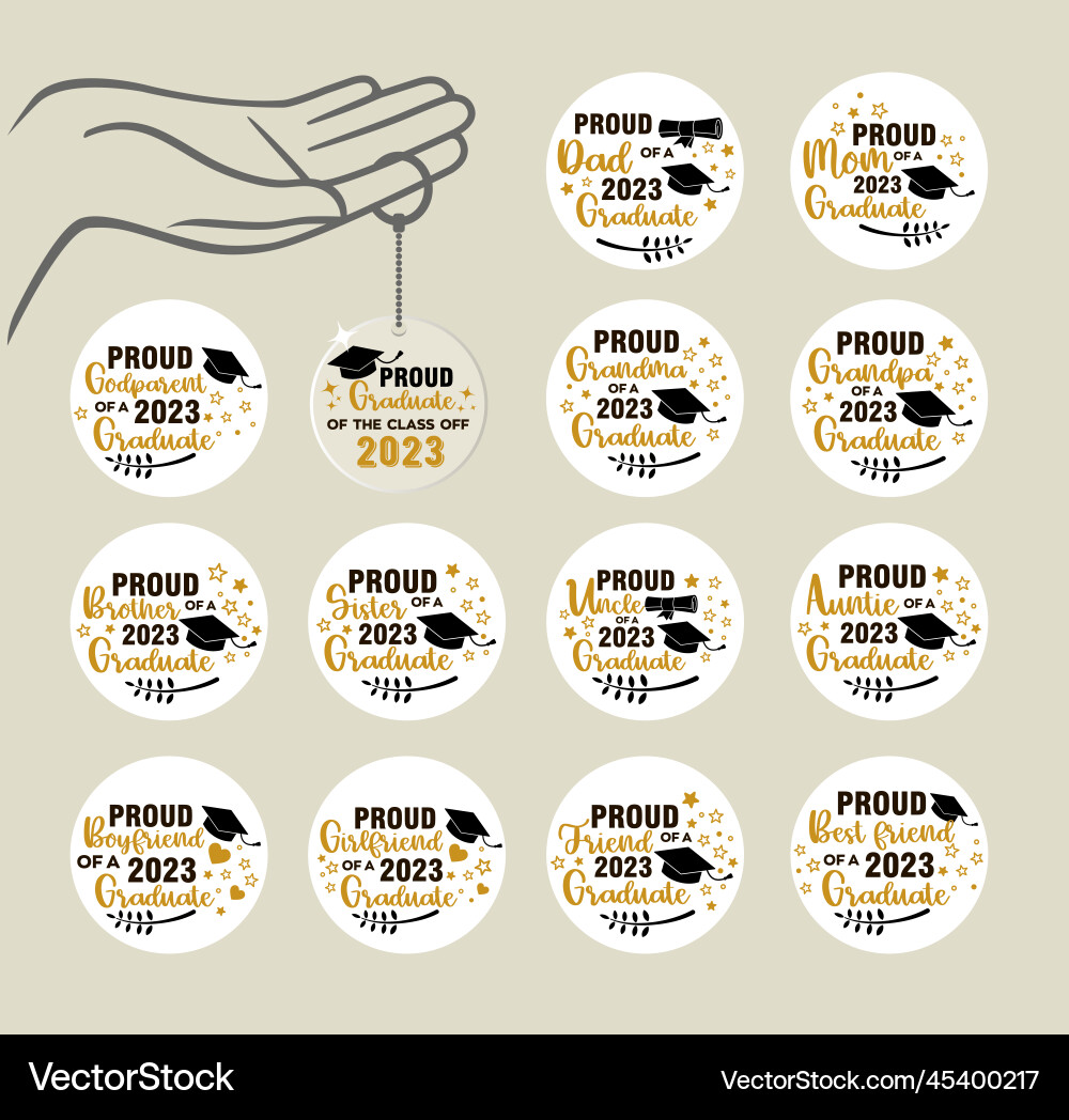 Graduation congratulations at school university Vector Image