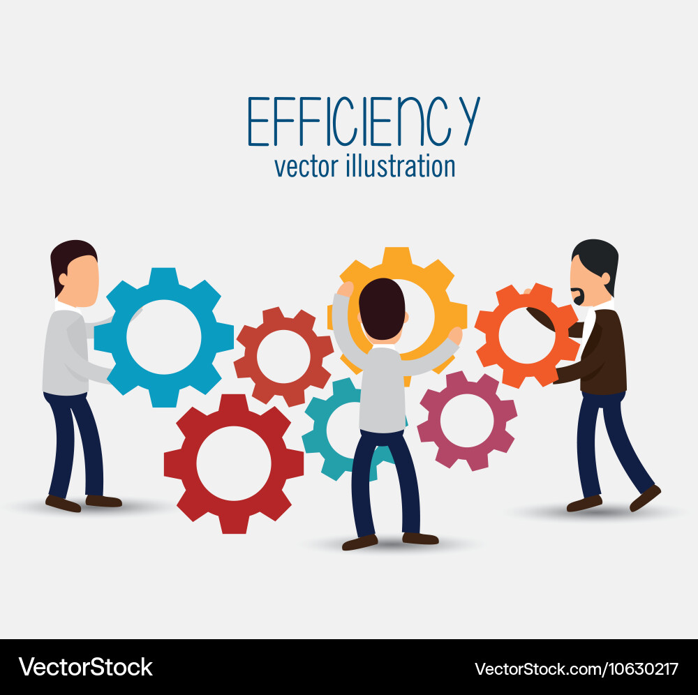 Icon efficient management design isolated Vector Image