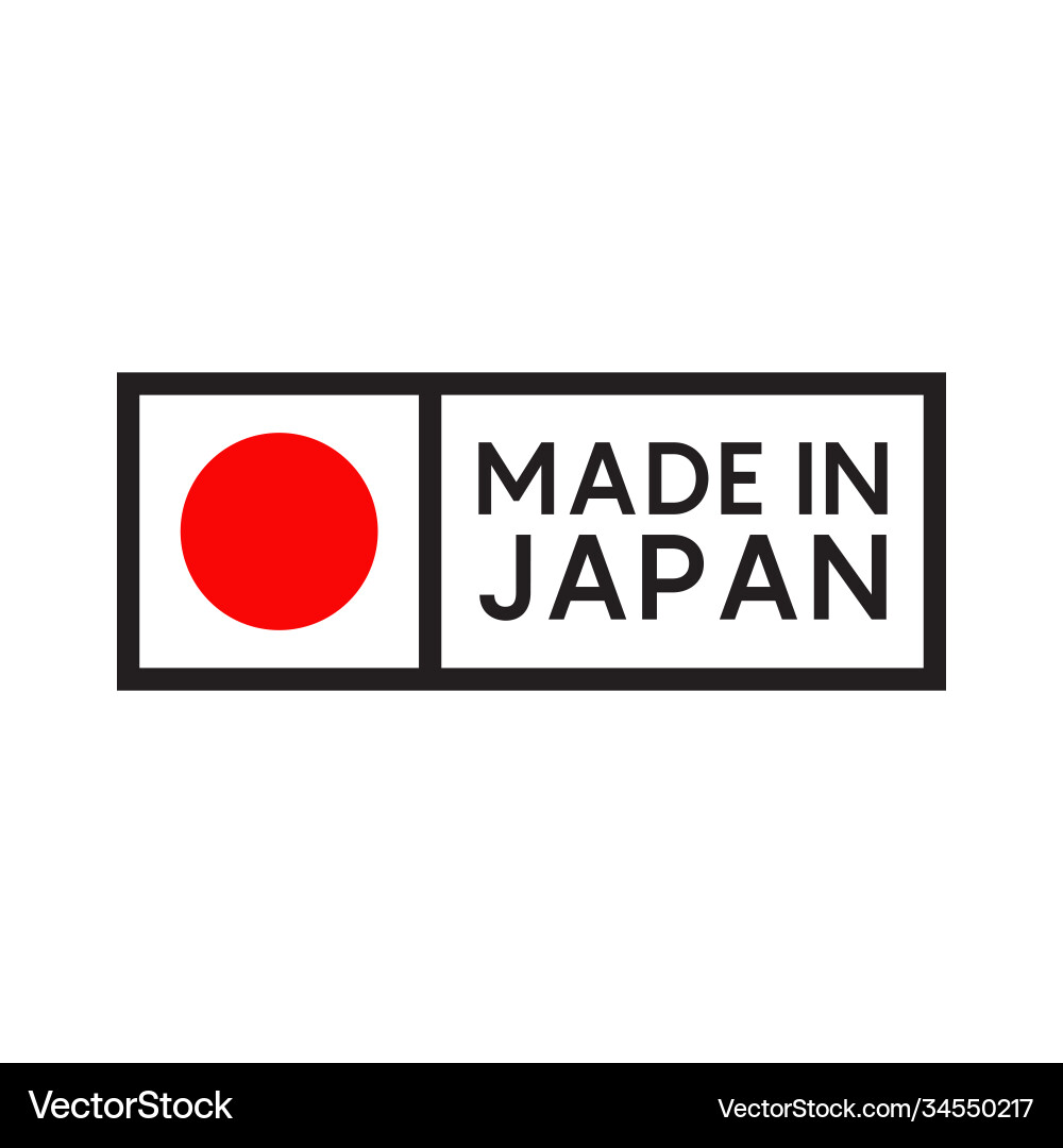 Made in japan symbol logo design template Vector Image