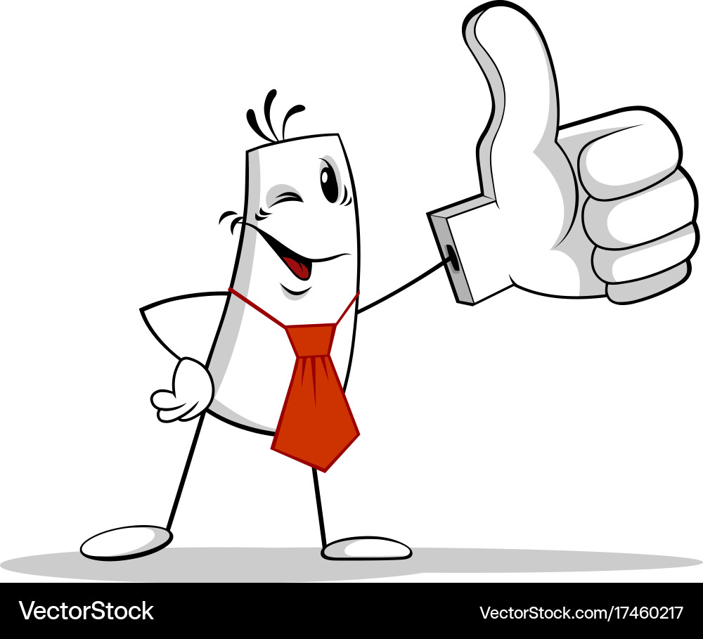 Man and like symbol Royalty Free Vector Image - VectorStock