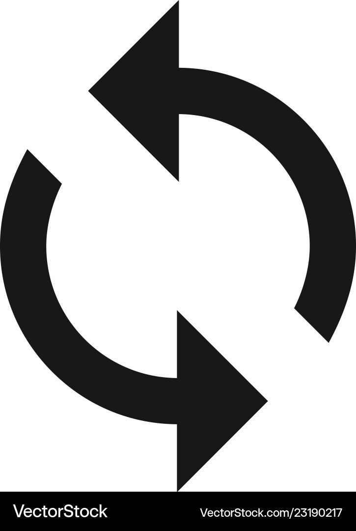 Refresh icon Royalty Free Vector Image - VectorStock