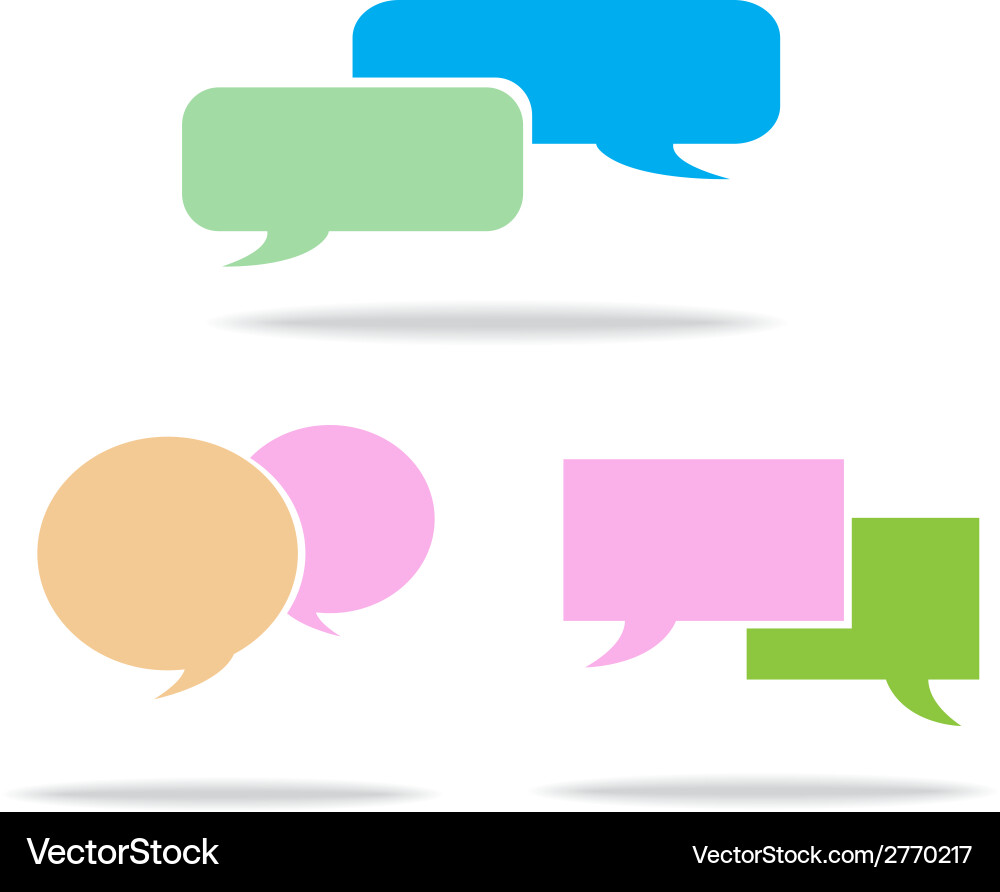 Speech box Royalty Free Vector Image - VectorStock