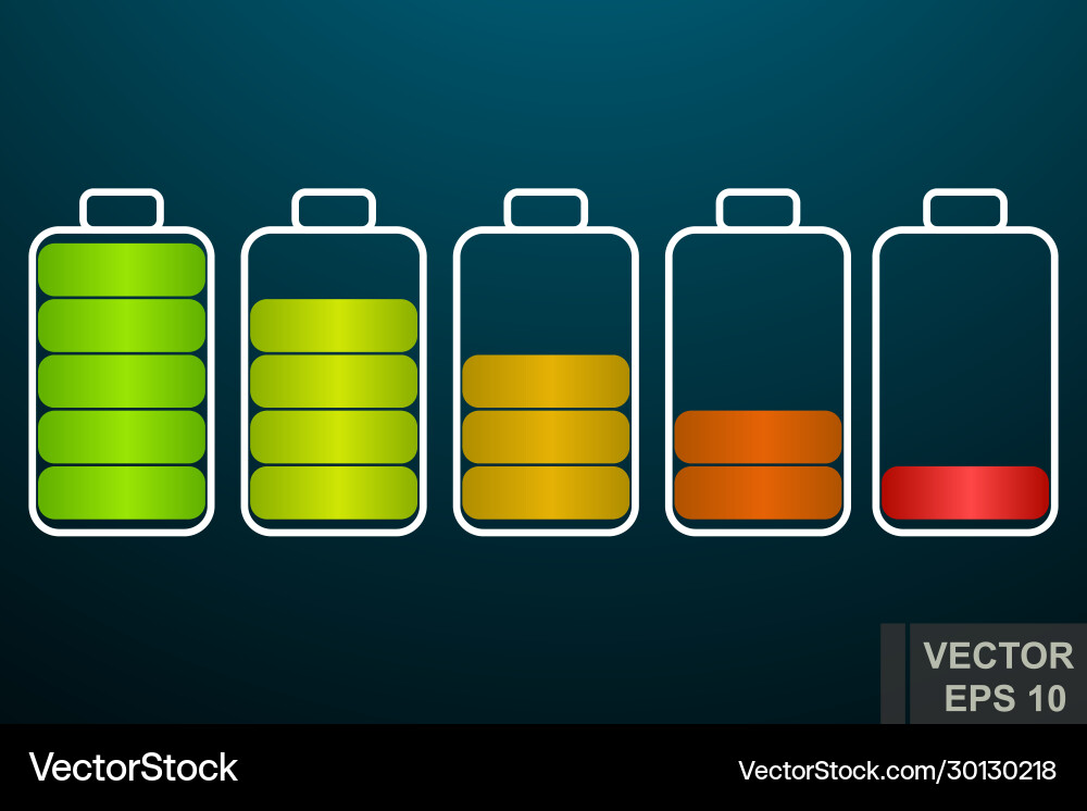 Battery charge energy simple style for your Vector Image