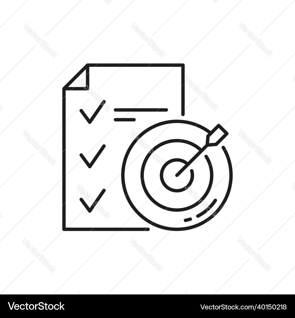 Goal Achievement Icon - Target Hit Royalty Free Vector Image