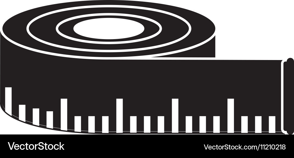 Isolated meter tape design Royalty Free Vector Image
