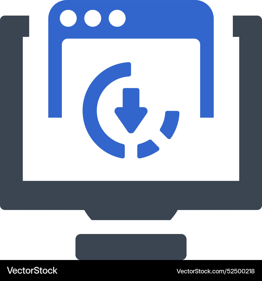 Landing Page Icon - Startup Royalty Free Vector Image