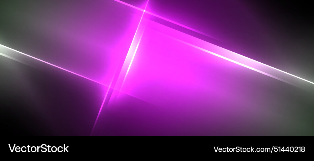 Neon dynamic diagonal light rays background Vector Image