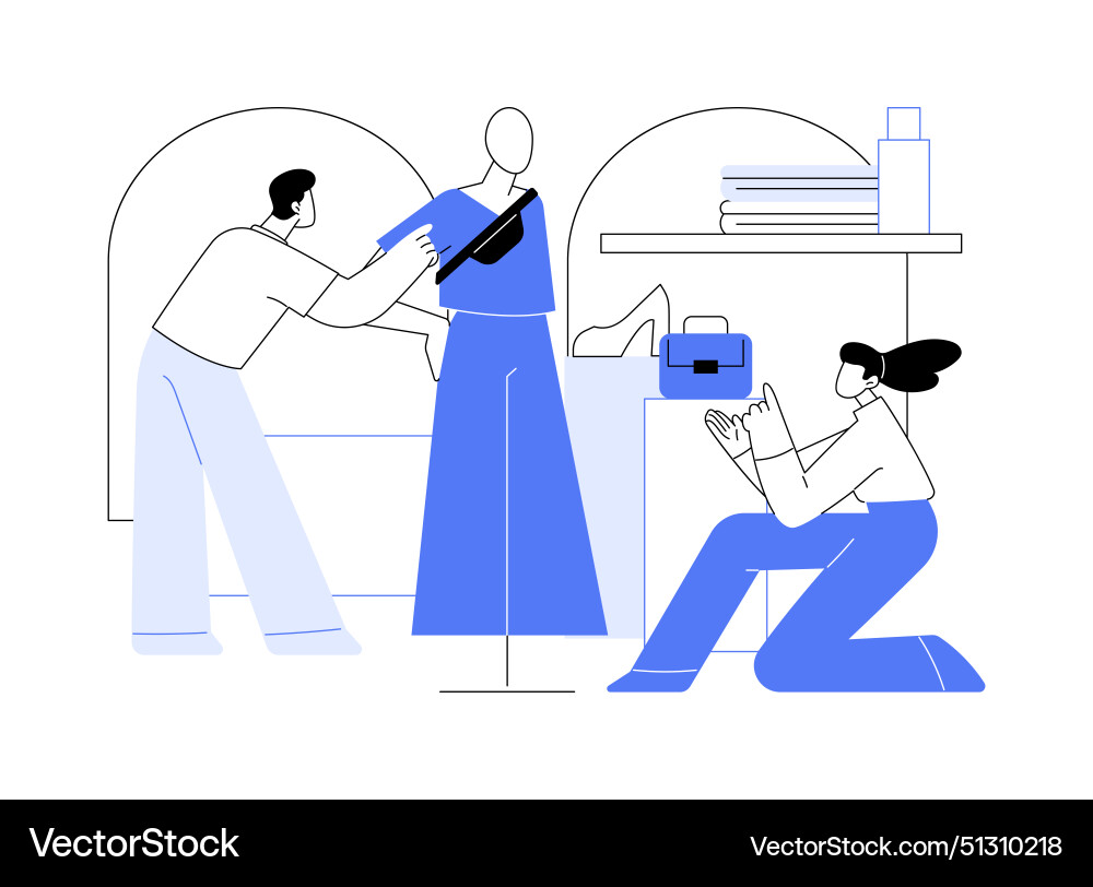 Shop window design isolated cartoon Royalty Free Vector