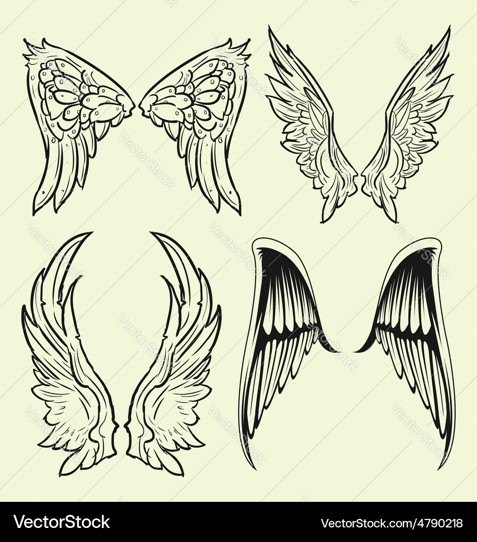 Wings Royalty Free Vector Image - VectorStock