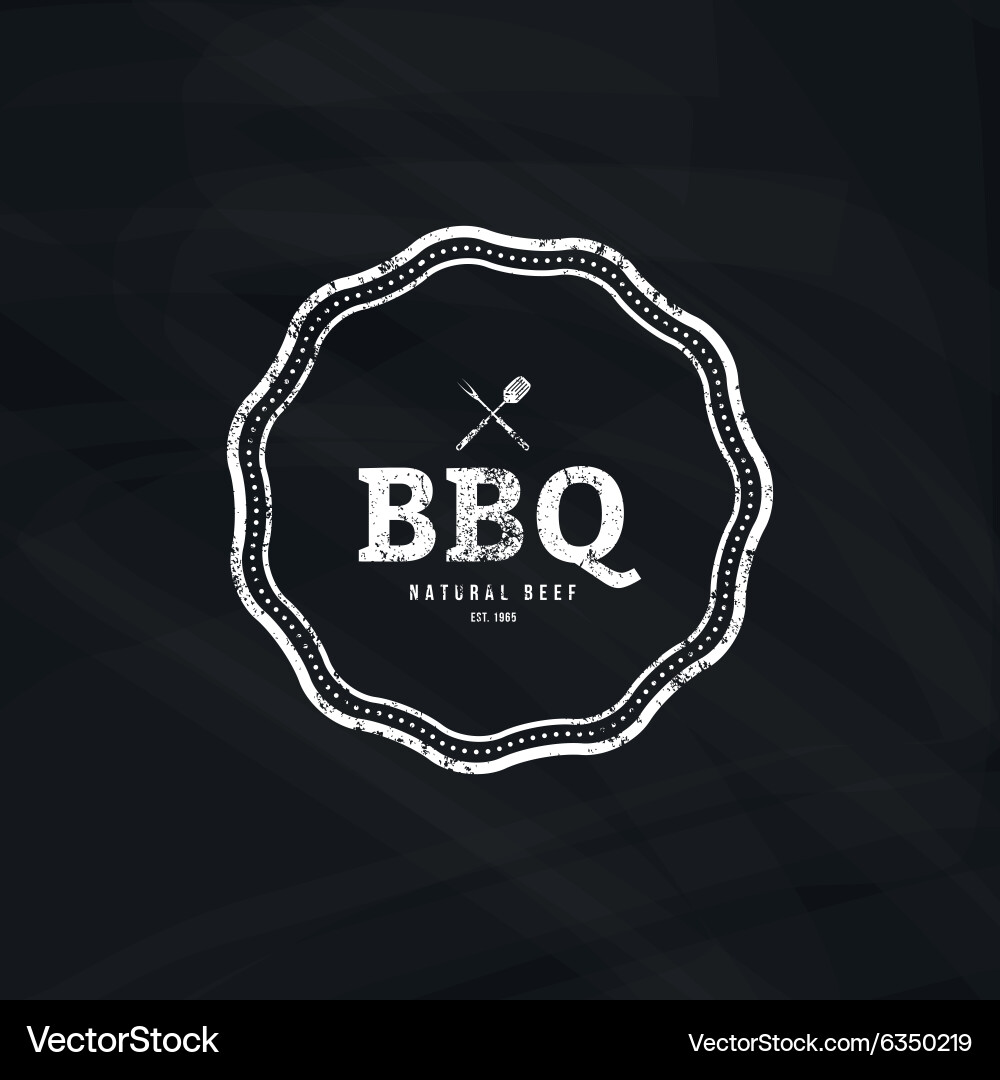Barbecue label Royalty Free Vector Image - VectorStock