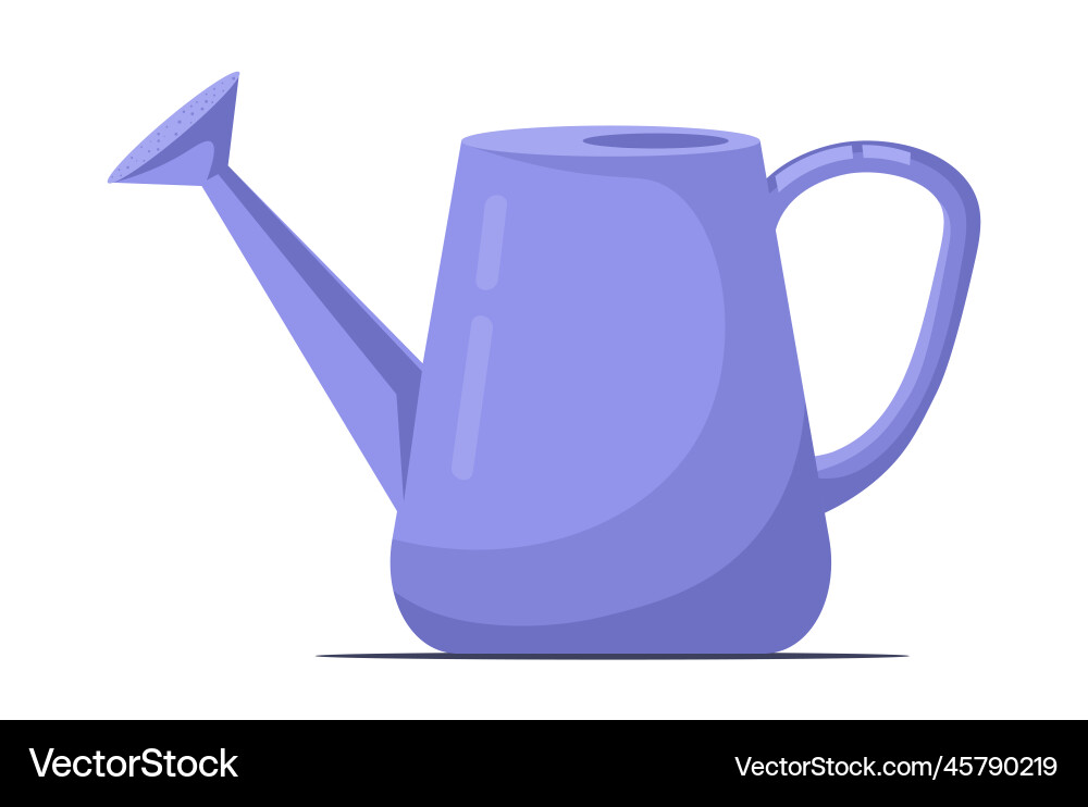 Blue watering can Royalty Free Vector Image - VectorStock