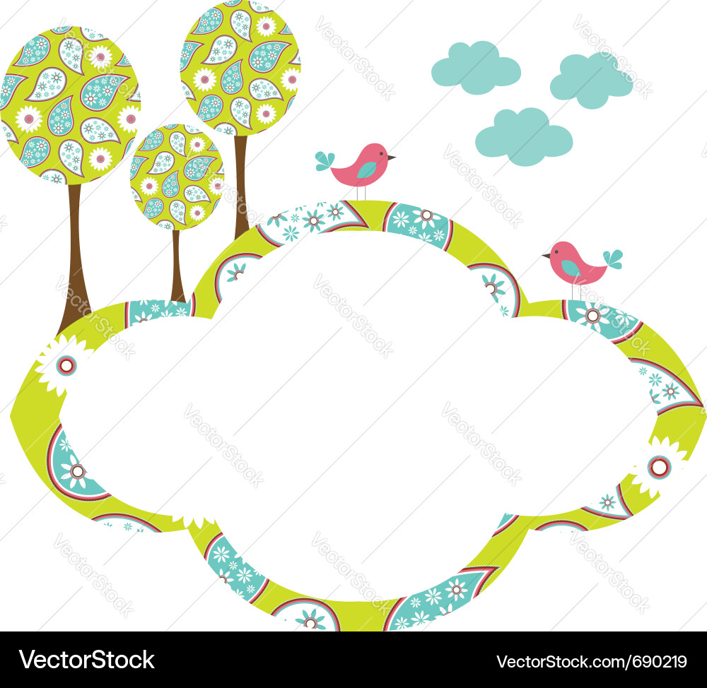 Forest Birds Frame Royalty Free Vector Image - VectorStock