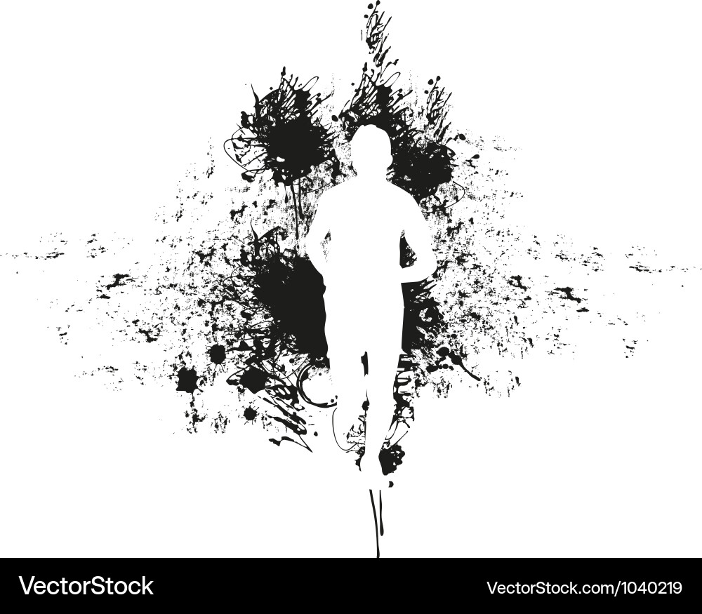 Runner background Royalty Free Vector Image - VectorStock