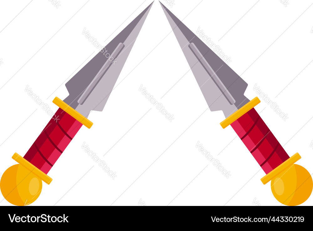 Small dagger on a white background Royalty Free Vector Image