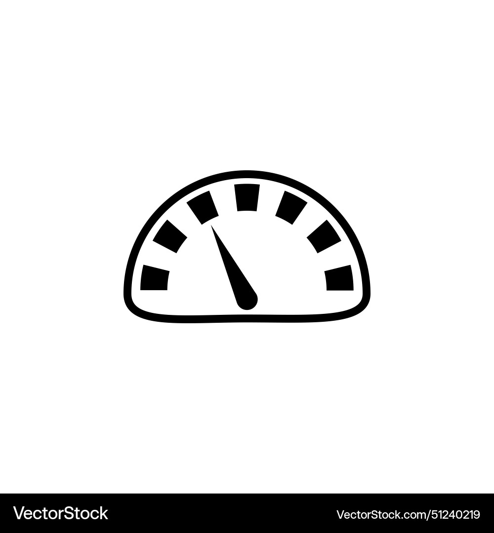 Speedometer car speed meter flat icon Royalty Free Vector